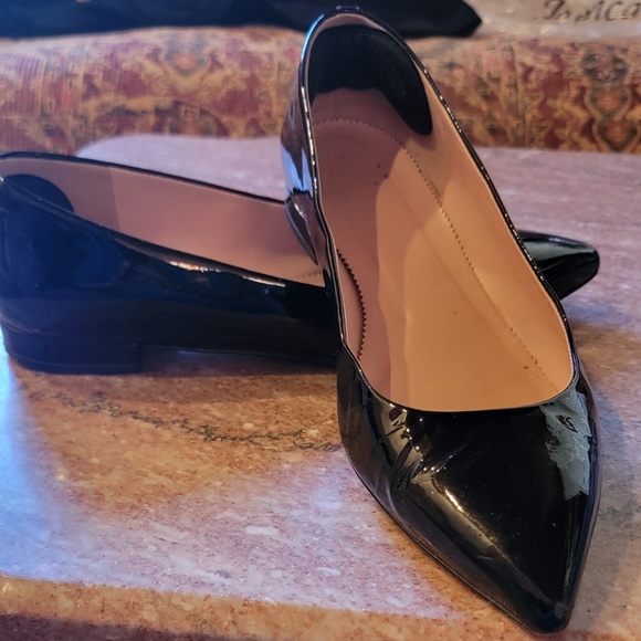 J. Crew | Shoes | J Crew Black Patent Leather Flats | Poshmark